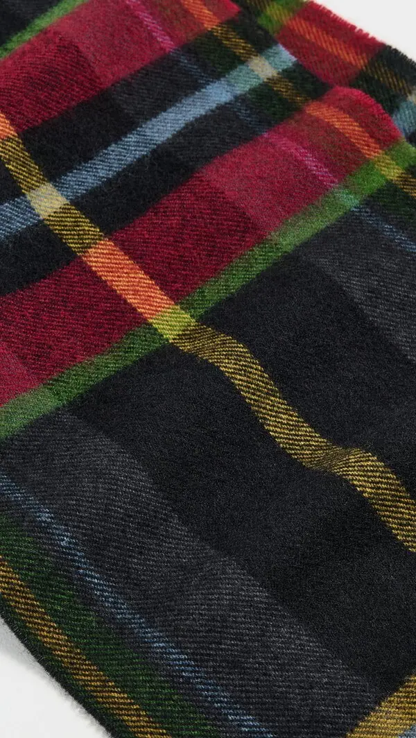 Nicholas Daley Tartan Scarf In Night Tartan - 40% Off | Editorialist